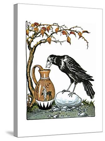 'Aesop: Crow and Pitcher' Giclee Print - Milo Winter | Art.com