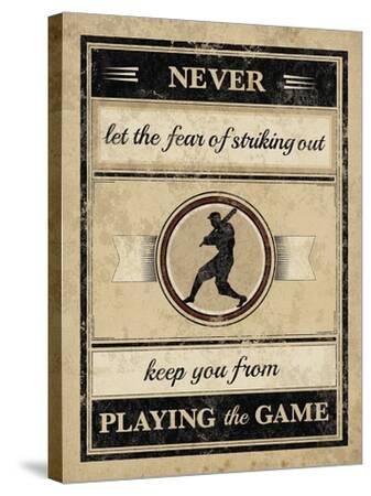 'Athletic Wisdom - Play' Stretched Canvas Print - The Vintage ...