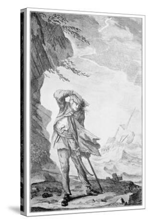 'Captain Edward Low in A Hurricane' Stretched Canvas Print | Art.com