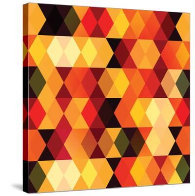 'Chevron Diamond Patterns' Stretched Canvas Print | Art.com