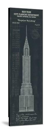 'Chrysler Building Plan' Stretched Canvas Print - The Vintage ...