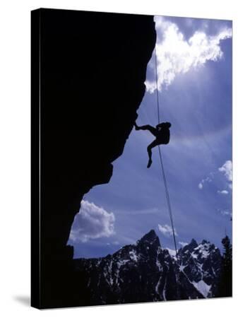 'Climbing Baxter Pinnacle, Grand Teton National Park, Wyoming, USA ...