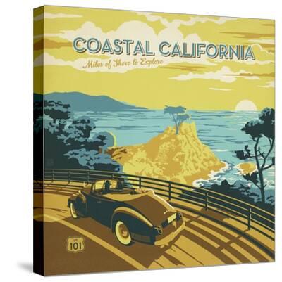 'Coastal California Square' Stretched Canvas Print - Anderson Design ...