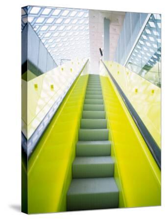 'Colorful Escalator in the Central Library, Seattle, Washington, USA ...