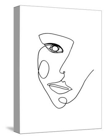 'Face Line 2' Art Print - Design Fabrikken | Art.com
