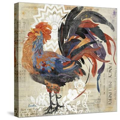 'Fancy Rooster' Stretched Canvas Print | Art.com