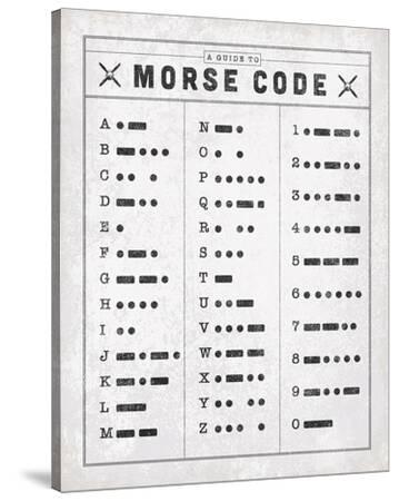 'Morse Code' Stretched Canvas Print - The Vintage Collection | Art.com