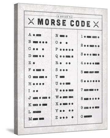 'Morse Code' Stretched Canvas Print - The Vintage Collection | Art.com