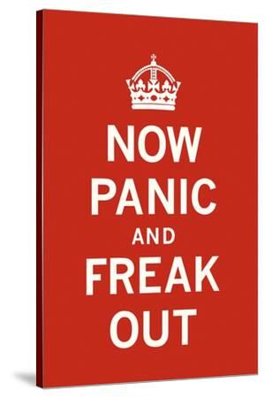 'Now Panic and Freak Out' Stretched Canvas Print - The Vintage ...