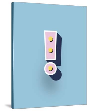 'Pop Type - Exclamation' Stretched Canvas Print - Otto Gibb | Art.com