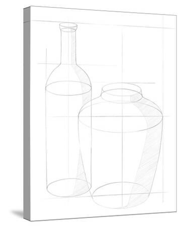 'Sketched Perspective - Aspect' Stretched Canvas Print - Kristine Hegre ...