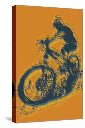'Stunt Rider' Stretched Canvas Print - Urban Octopus | Art.com