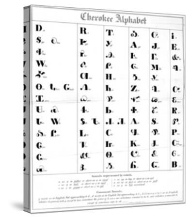 'The Cherokee Alphabet' Giclee Print | Art.com