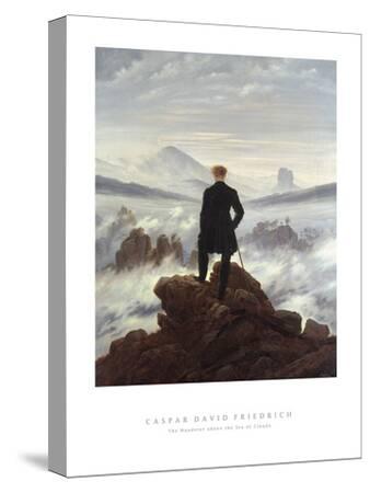 'The Wanderer Above The Sea Of Clouds' Stretched Canvas Print - Caspar ...
