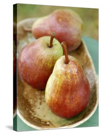 'Three Red Williams Pears in a Bowl' Photographic Print - Alain Caste ...