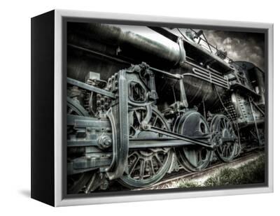 'Train Strain' Framed Canvas Print - Stephen Arens | Art.com
