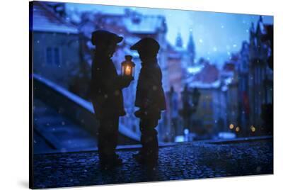 'Twinkle Twinkle Little Flame' Stretched Canvas Print | Art.com