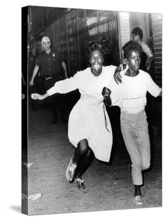 'Two Young African Americans Girls, Screaming During Riots in Bedford ...