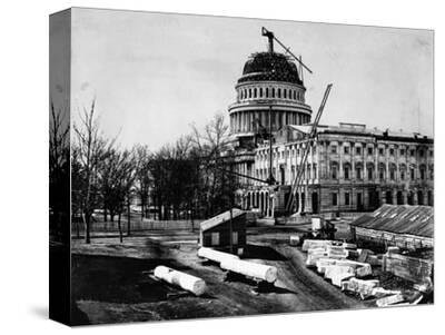 'U. S. Capitol Under Construction' Photographic Print | Art.com