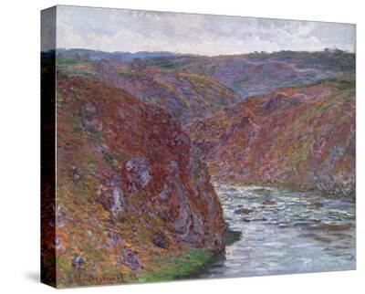 'Valley of the Creuse (Gray Day), 1889' Stretched Canvas Print - Claude ...