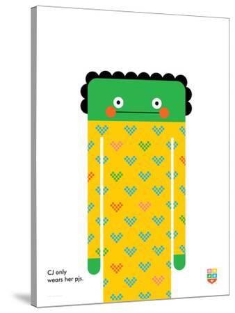 'Wee You-Things, CJ' Stretched Canvas Print - Wee Society | Art.com