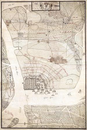 '1780, Charleston Siege Map, South Carolina, United States' Giclee ...