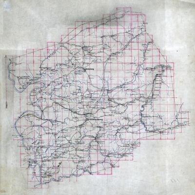 '1860, Montgomery County Wall Map, Virginia, United States' Giclee ...