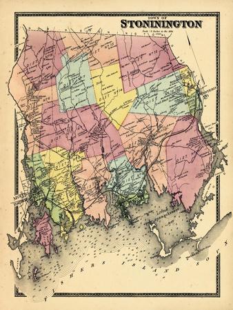 Connecticut Map Large Print