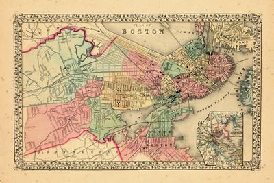 '1870, Boston, Massachusetts' Giclee Print | Art.com