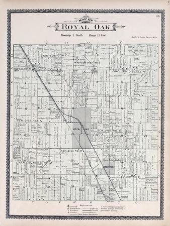 '1896, Royal Oak Township, Urban Rest, Red Run, Michigan, United States ...