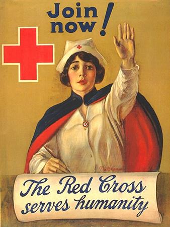 '1910s USA The Red Cross Poster' Giclee Print | Art.com