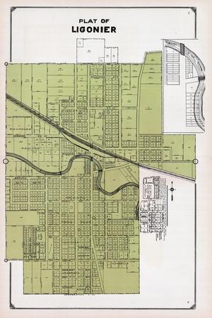 '1914, Ligonier, Indiana, United States' Giclee Print | Art.com