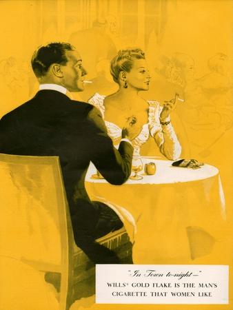 '1930s UK Will's Gold Flake Magazine Advert' Giclee Print | Art.com