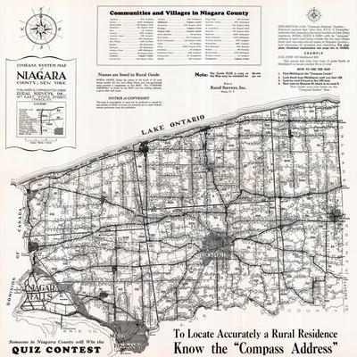 '1939, Niagara County Map, New York, United States' Giclee Print | Art.com