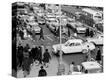 1960s Busy Intersection Cars Traffic Pedestrians Times Square Broadway ...