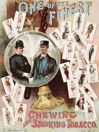 '19th century U.S. advertising print for chewing and smoking tobacco ...