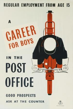A Career for Boys in the Post Office Art Print | Art.com