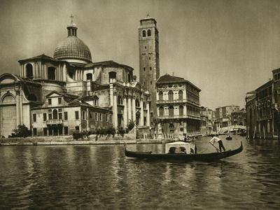 A Gondola in the Grand Canal opposite the Church of Saint Jeremiah (San ...