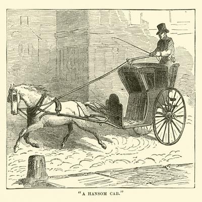 '"A Hansom Cab"' Giclee Print | Art.com