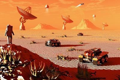 'A Human Tracking Station on a Distant Alien Planet in the Distant ...