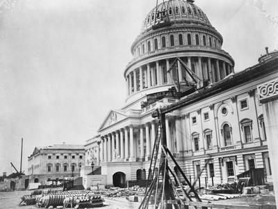 'U. S. Capitol under Construction' Photographic Print - A.J. Russel ...