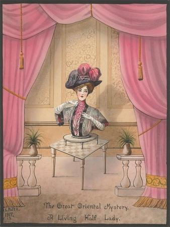 A Living Half Lady Art Print | Art.com