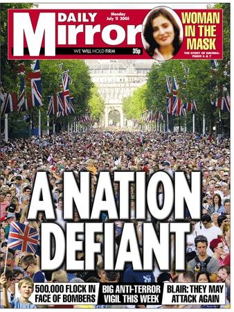 'A Nation Defiant. 500,000 Flock in Face of Bombers' Photographic Print ...