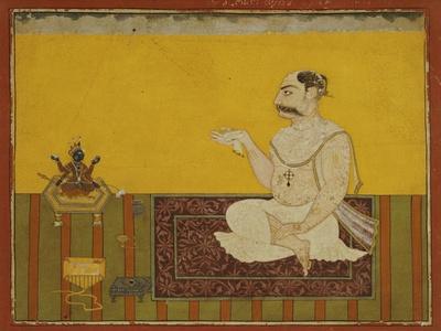 'A Portrait of Raja Kirpal of Basohli circa 1690' Giclee Print | Art.com