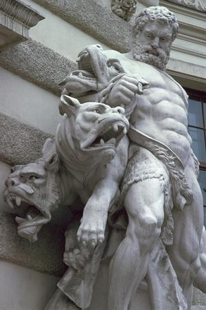 Hercules And Cerberus Painting