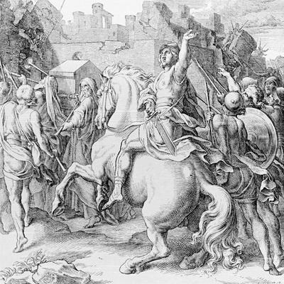 'A. Stohuber--Joshua Riding on His Horse' Giclee Print | Art.com