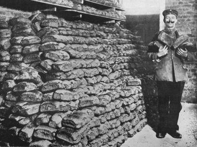 ''A store of war bread for the German troops', 1915' Photographic Print ...