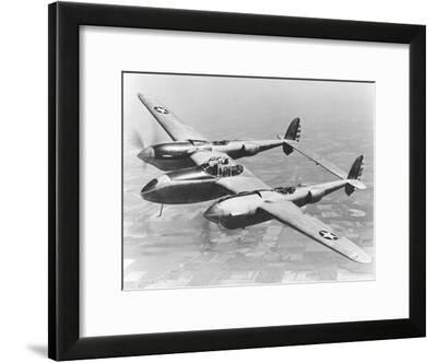 A Test Flight of the YP-38 Service Test Fighter Aircraft Photographic ...