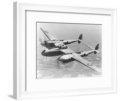 A Test Flight of the YP-38 Service Test Fighter Aircraft Photographic ...