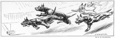Aberdeen Terriers Chasing a Threepenny Bit Art Print | Art.com